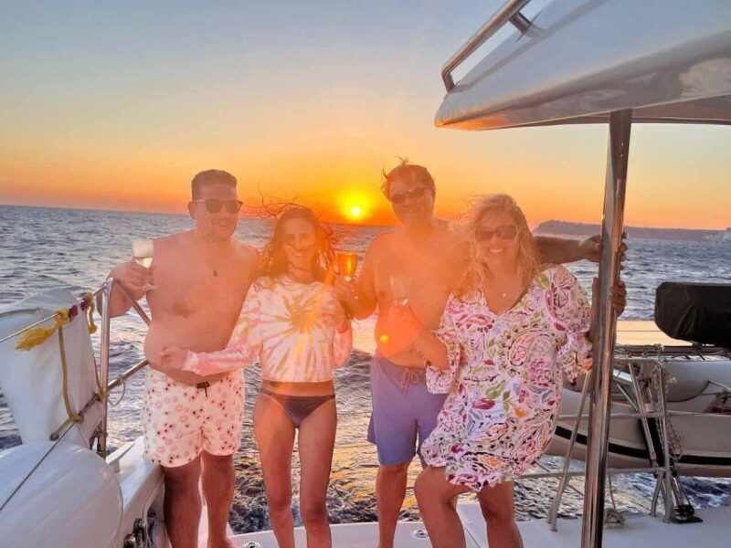 Santorini: Private Luxury Catamaran Cruise with Greek Meal - FAQ