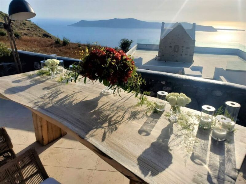 Santorini: Private Romantic Sunset Dinner with Caldera View - The Sum Up