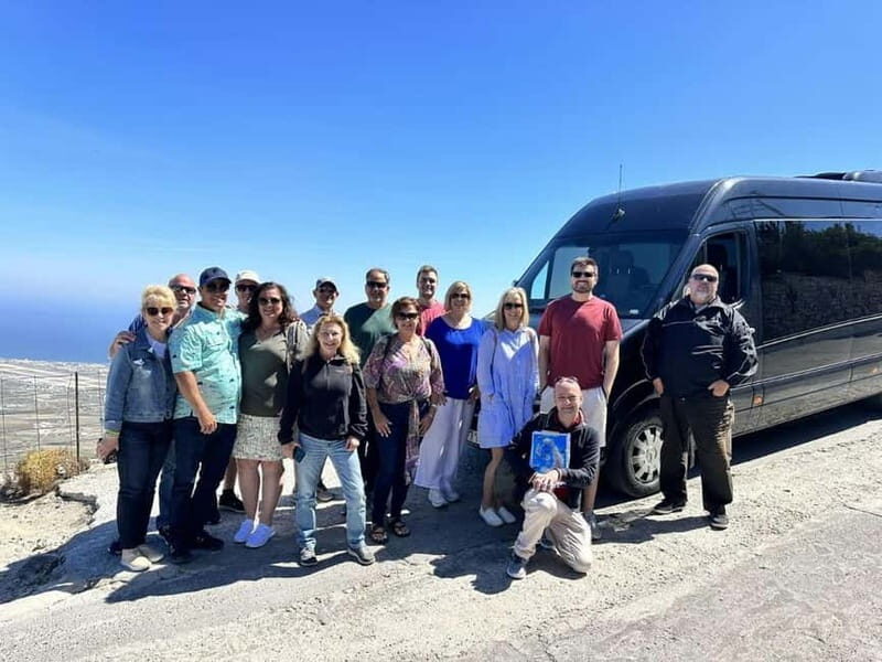 Santorini: Small Group Sightseeing Tour with a Local Guide - The Beach & Lunch Break at Perivolos Black Sand Beach
