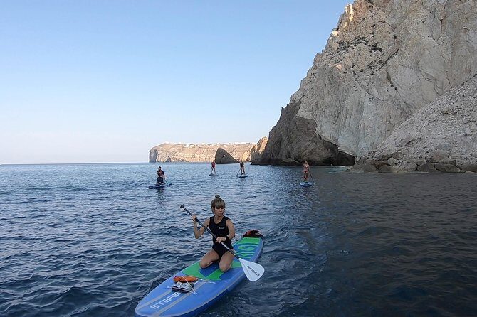 Santorini Stand-Up Paddle and Snorkel Adventure - The Included Breakfast and Water