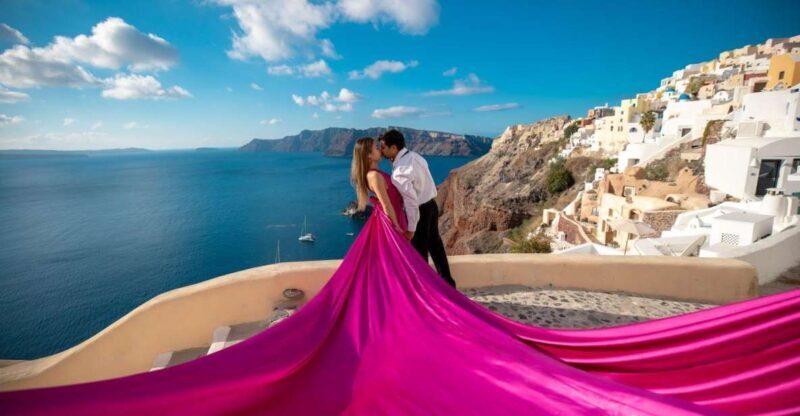 Santorini: Unique Flying Dress Photoshoot Experience - What Is This Santorini Flying Dress Photoshoot?
