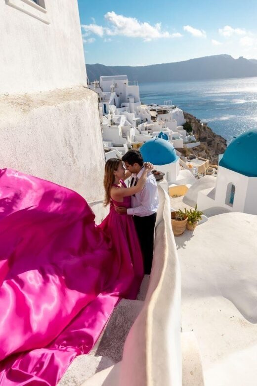 Santorini: Unique Flying Dress Photoshoot Experience - Who Should Consider This?