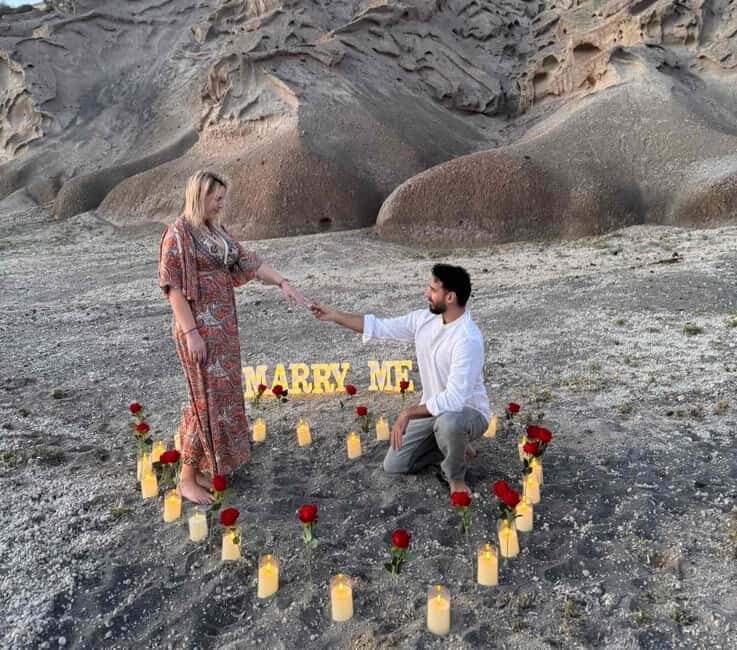 Santorini: Vlychada Beach Romantic Proposal Package - FAQ