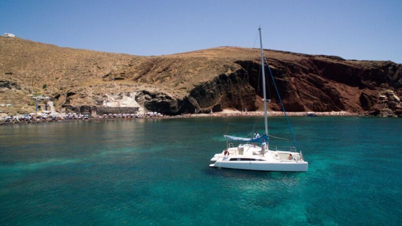 Santorini:Catamaran: private cruise with food & drinks - The Sum Up