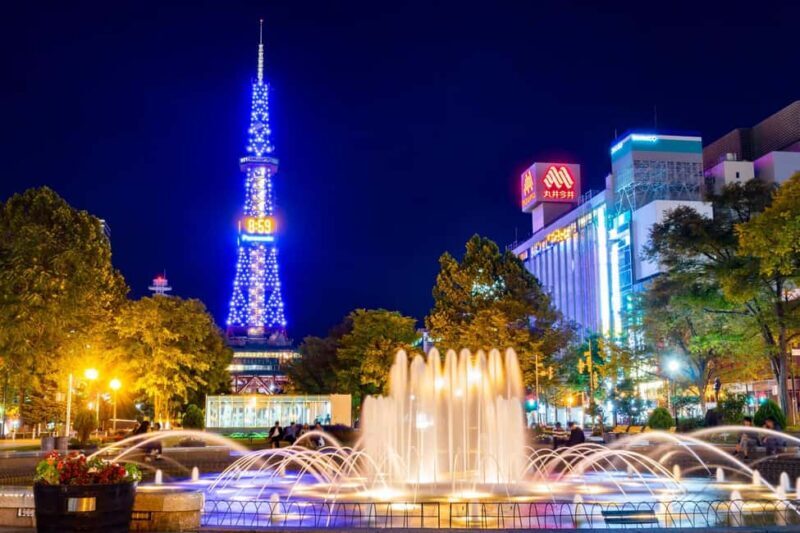 Sapporo: Illuminated Landmarks and TV Tower Night View Tour - Key Points