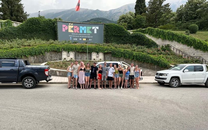 Sarande: Permet 4x4 Tour, Rafting and Thermal baths - Relaxation and Sunset at Benja Thermal Waters