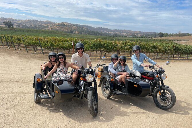 Scenic Sidecar Vineyard Tour Paso Robles - An Authentic Paso Robles Experience in a Sidecar