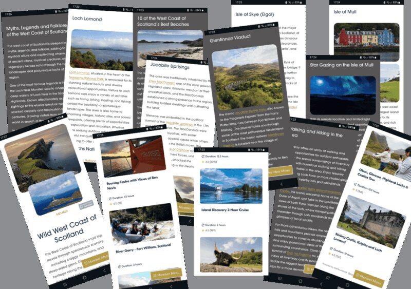 Scotland's West Coast: Online Road Trip Travel Guide - Key Points