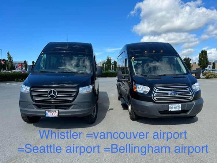Seattle DT to Vancouver DT private Sprinter van shuttle - Pickup and Departure