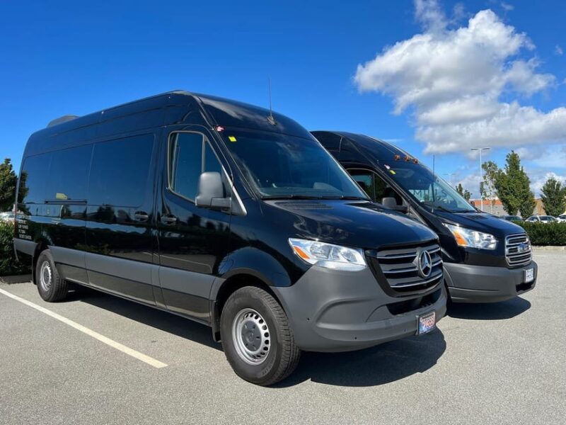 Seattle DT to Vancouver DT private Sprinter van shuttle - Arrival in Vancouver