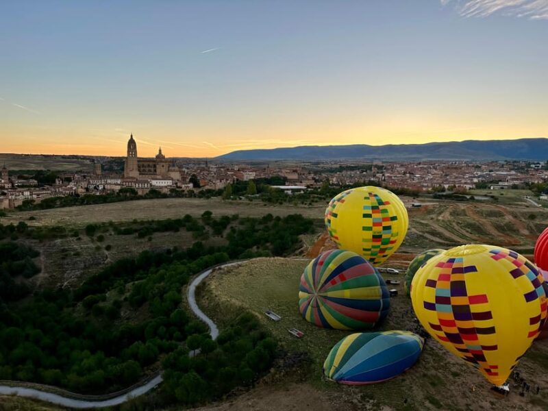 Segovia: Hot-air balloon ride with cava toast & picnic - Transportation, Timing, and Group Size