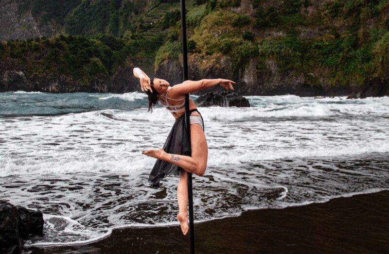 Seixal Black Sand Beach Pole Dance Photo & Drone Shooting - The Value of the Experience