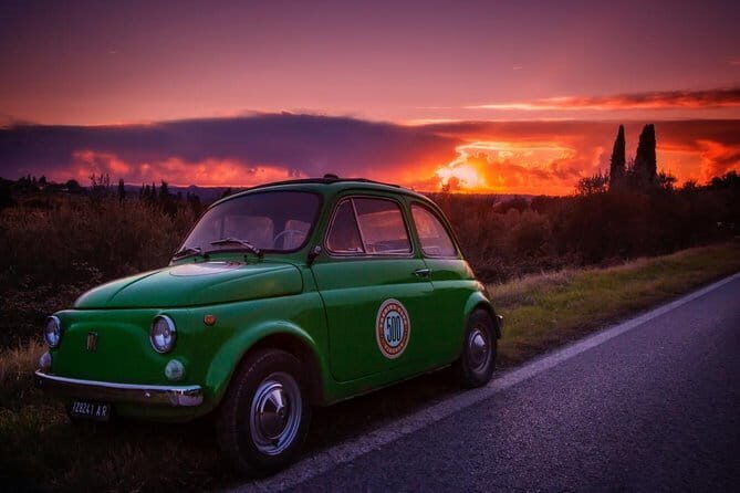 Self-Drive Vintage Fiat 500 Tour from Florence: Sunset Drive and Aperitivo - Key Points
