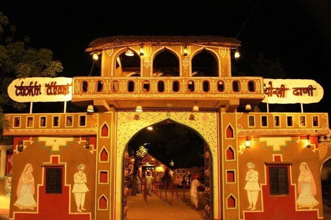 Self-Guided Visit to Chokhi Dhani With Dinner and Pick Up & Drop - Key Points