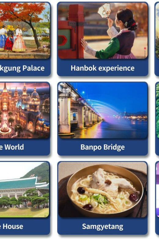 Seoul: 8HR Seoul City Car Charter Tour_ English Driver - A Closer Look at the Itinerary