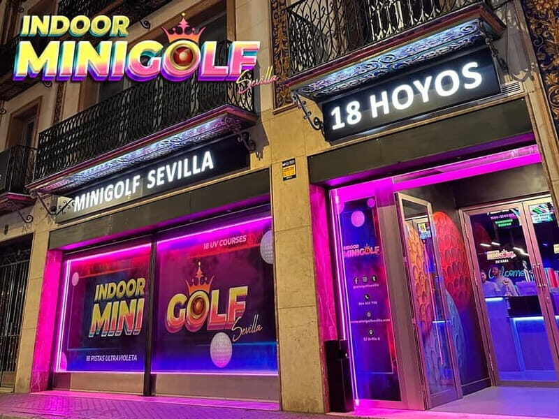 Seville: Indoor UV 18 hole Minigolf Experience - The Practical Aspects