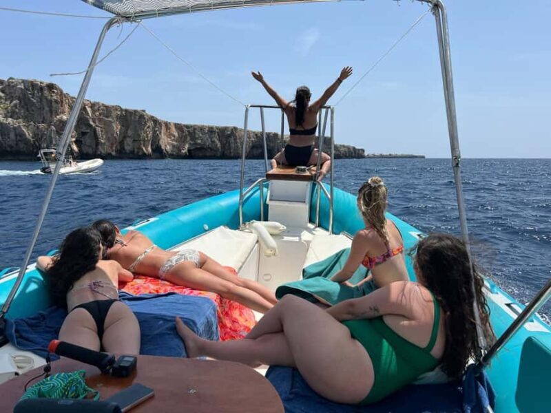 Shared boat excursion Half day - Itinerary: From Cala en Porter to Cala Turqueta and Beyond