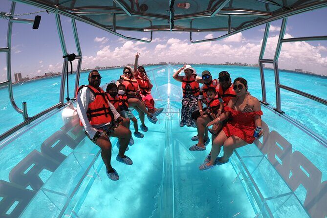 Shared Clear Boat Tour in Cancun 1.5 Hours - The Experience in Detail