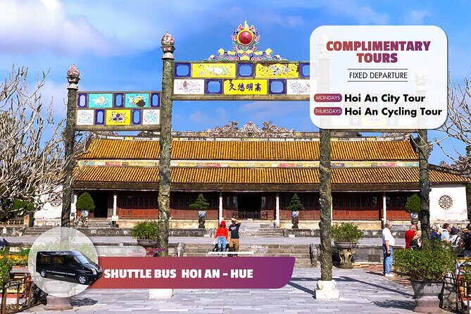 Shared Shuttle Bus between Hue and Hoi An City - Key Points