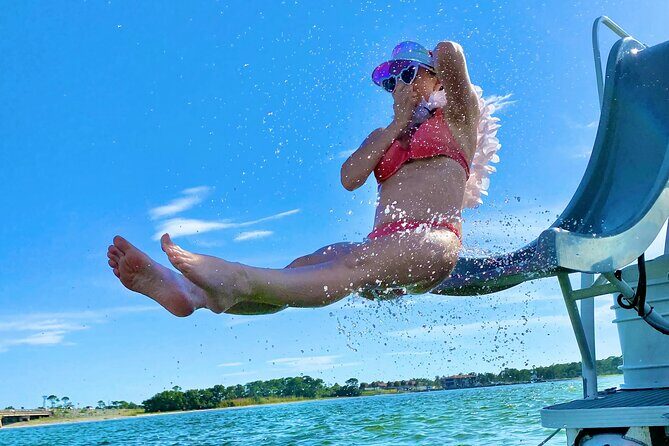 Shared Small Group Slide Pontoon Crab Island Experience - The Sum Up