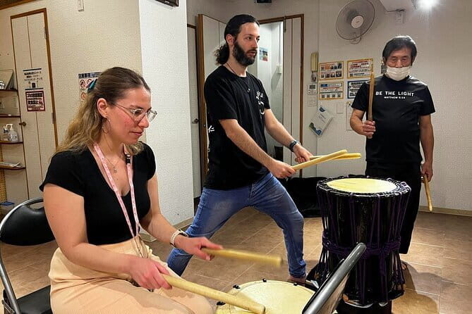 Shinjuku Private Japanese Drum Experience with Dinner - Key Points