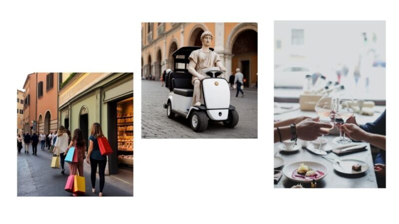 Shopping in Rome: 4h Golf Cart tour with Aperitivo - Authenticity and Practical Tips