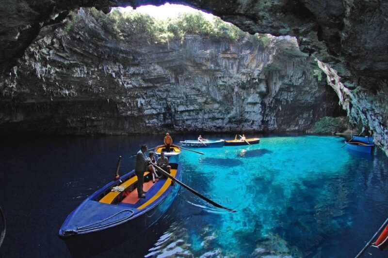 Shorex: Melissani Lake and Myrtos Beach with Swim Stop - Key Points
