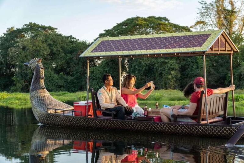 Siem Reap: Angkor Twilight & Boat Vespa Adventure - Key Points