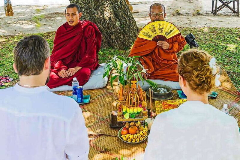 Siem Reap Cambodian Buddhist Water Blessing and Local Market - Key Points