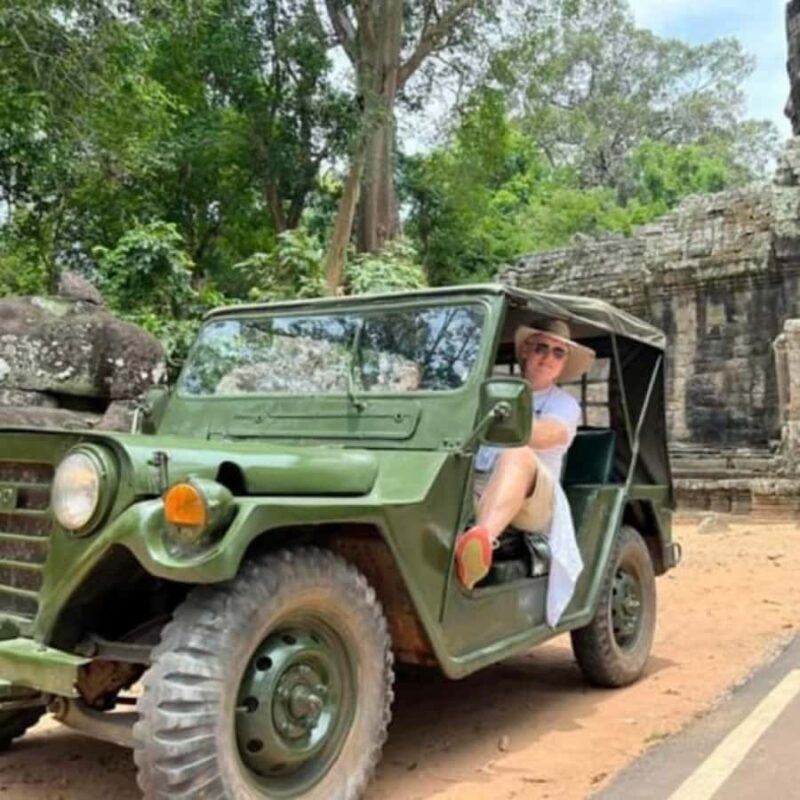 Siem Reap PM: Half-Day Angkor Wat & Ta Prohm by Vintage Jeep - A Scenic Ride into Cambodia’s Past