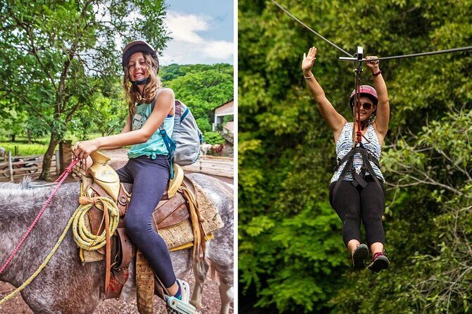 Sierra Madre Horseback Riding and Zipline with Lunch Included - Key Points