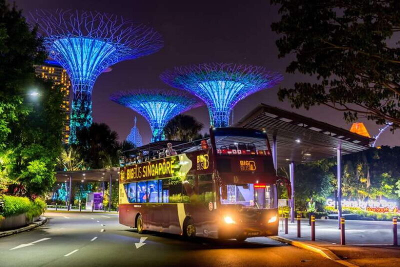 Singapore: Big Bus Night Tour by Open-Top Bus & Live Guide - FAQs