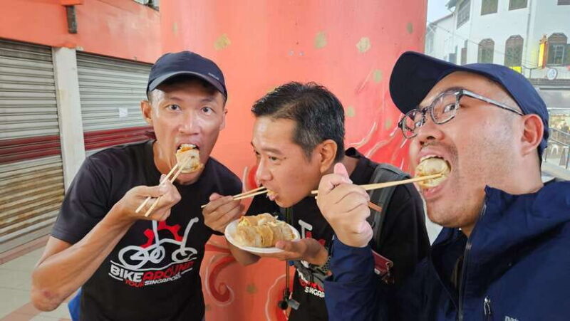 Singapore: Food and Bike Tour - Downtown - Key Points