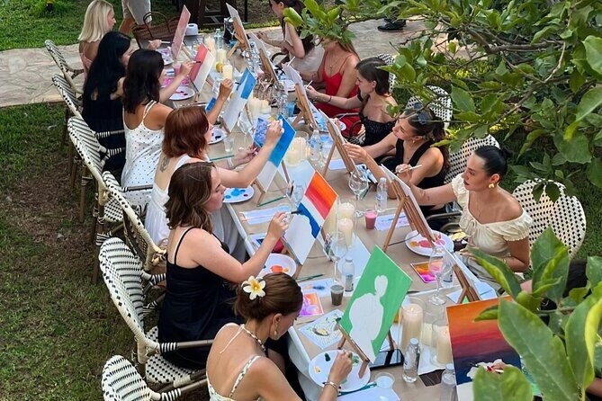 Sip and Paint in the Tortola Park Small Group - Key Points