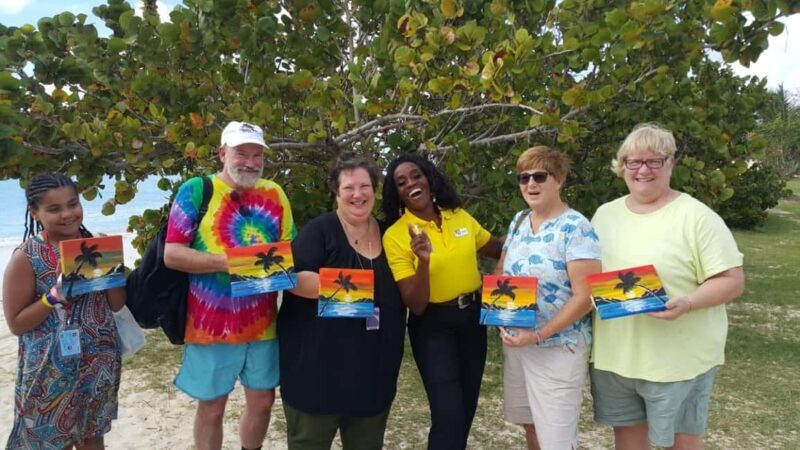Sip & Paint with lunch on exciting Ffryes Tiki beach Bar - Key Points