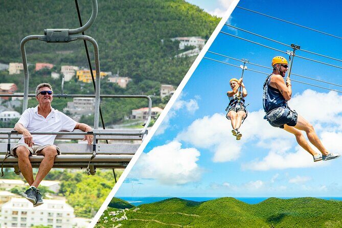 Sky Explorer and Sentry Hill Zip Line Adventure St Maartin - Key Points