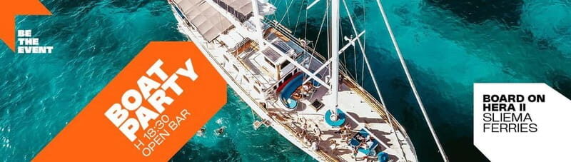 Sliema: Boat Party with Full Open Bar - The Party Atmosphere: Live DJ and Open Bar