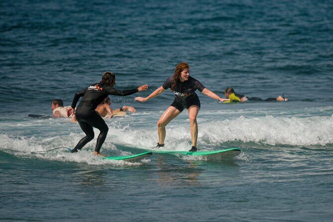 small group surf lesson in Playa de las Américas,Tenerife - A Detailed Look at the Itinerary and Experience