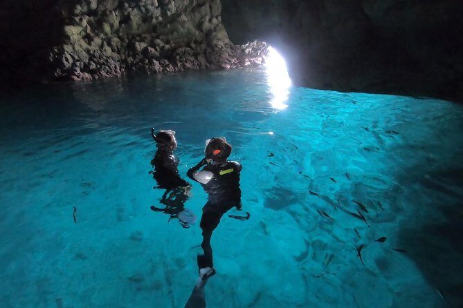 Snorkeling in the Blue Cave areaOkinawa Prefecture: Free feeding & photo images!English and Chinese speaking guide available! - FAQs