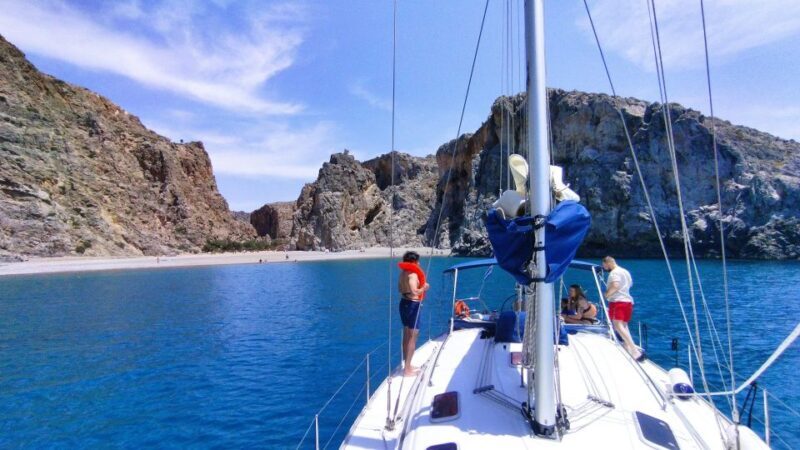 South Crete: Sunset Sailing full day trip with finger food - Itinerary and What You Can Expect