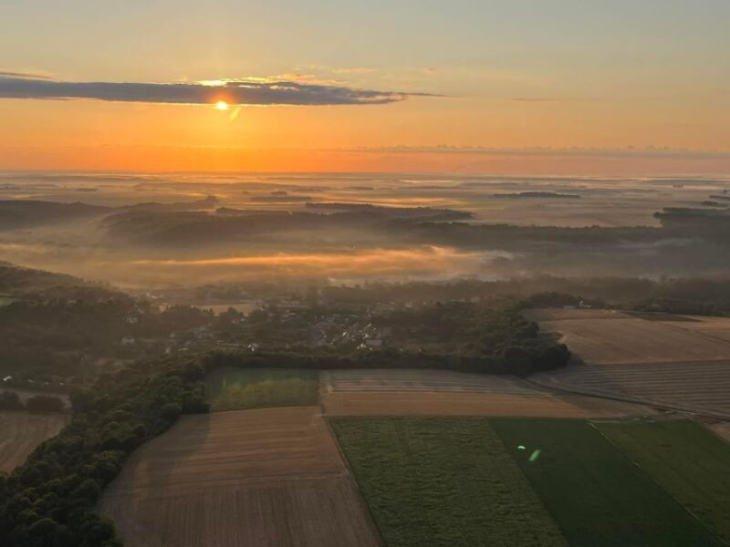 South of Paris: hot air balloon flight - After the Flight: Toasting French Style
