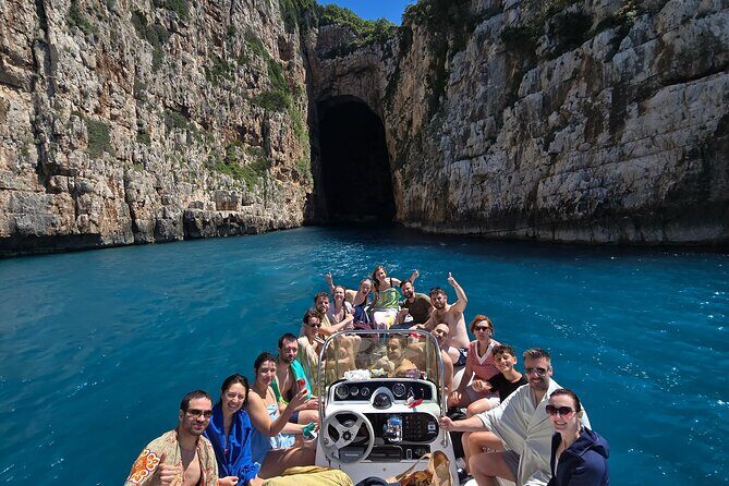 Speedboat Tour to Sazan Island, Haxhi Ali Cave and Marine Park - Key Points