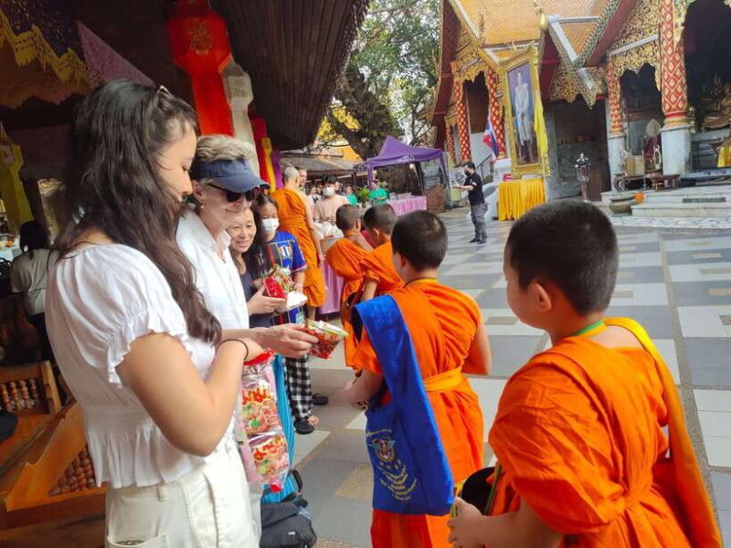 Spiritual Sunrise: Wat Doi Suthep, Pha Lat, Alms &Meditation - The Early Morning Pickup and Transport