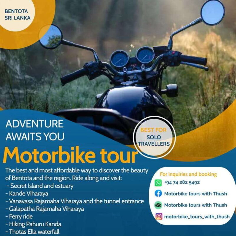 Sri Lanka / Bentota: Motorbike sightseeing tours - Authenticity and the Guides Role