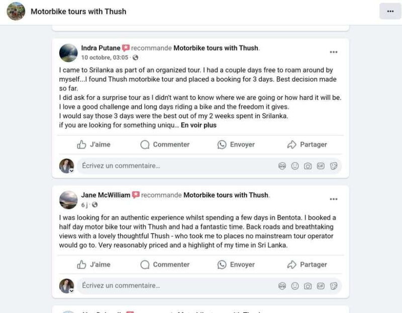 Sri Lanka / Bentota: Motorbike sightseeing tours - The Sum Up