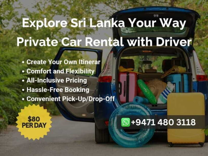 Sri Lanka Car Rental with Driver - 3 Days Minimum, 180km/Day - Authentic Experiences and Real Traveler Feedback