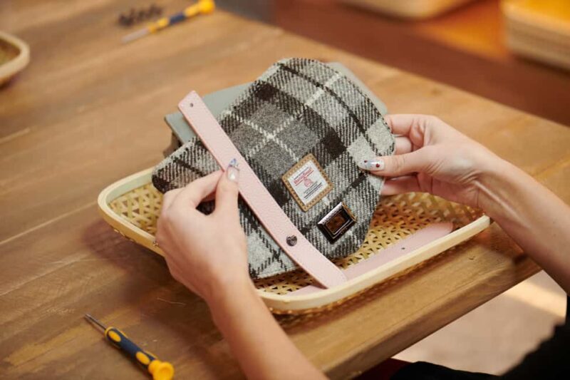 St Andrews: Islander® Harris Tweed® Mini Satchel Workshop - An Authentic Craftmaking Experience in St. Andrews