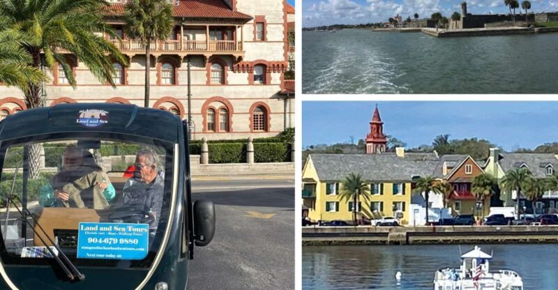 St. Augustine: Boat Cruise and Electric Golf Cart Tour - Starting Point and First Impressions