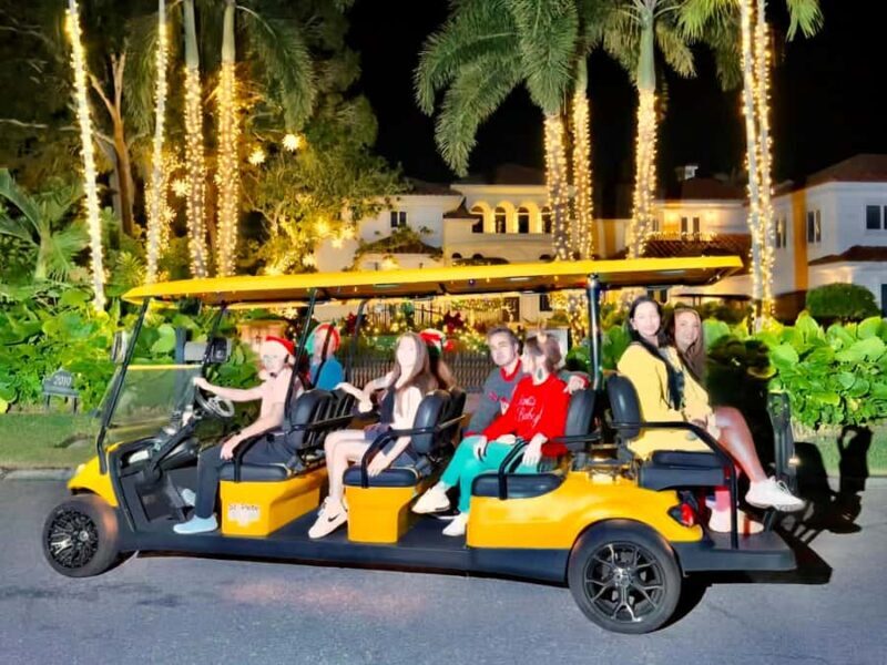 St. Pete Christmas Lights Golf Cart Tour - What We Loved
