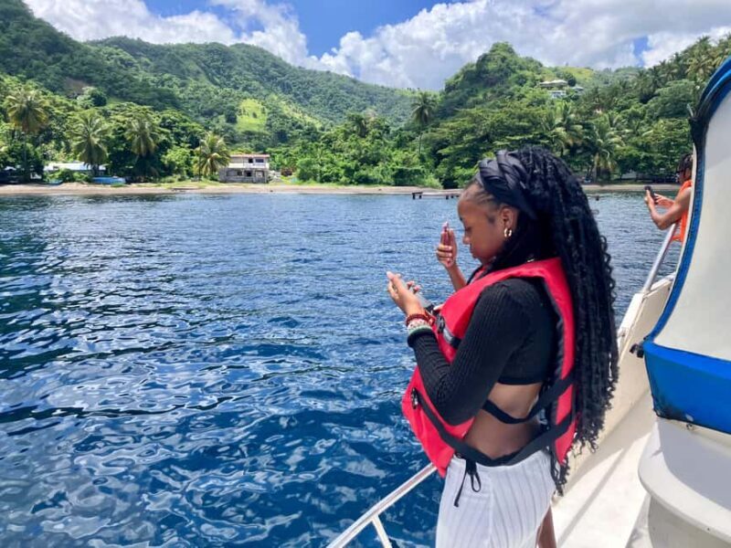 St. Vincent: Western Coast Boat Tour with Drinks - Key Points